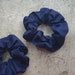 Navy Blue Gingham XL Scrunchie With a Broderie Anglaise Lace - Etsy