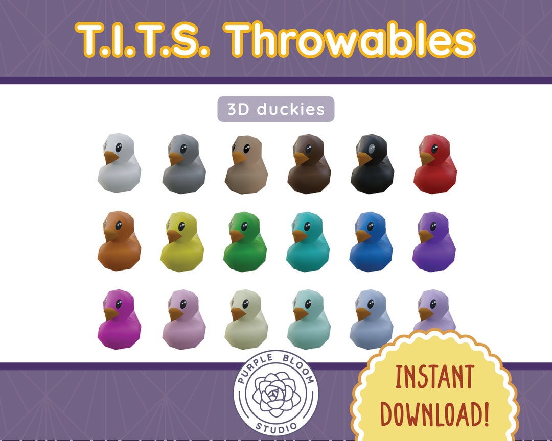 Duckie Twitch Throwables [for T.I.T.S.] - Etsy