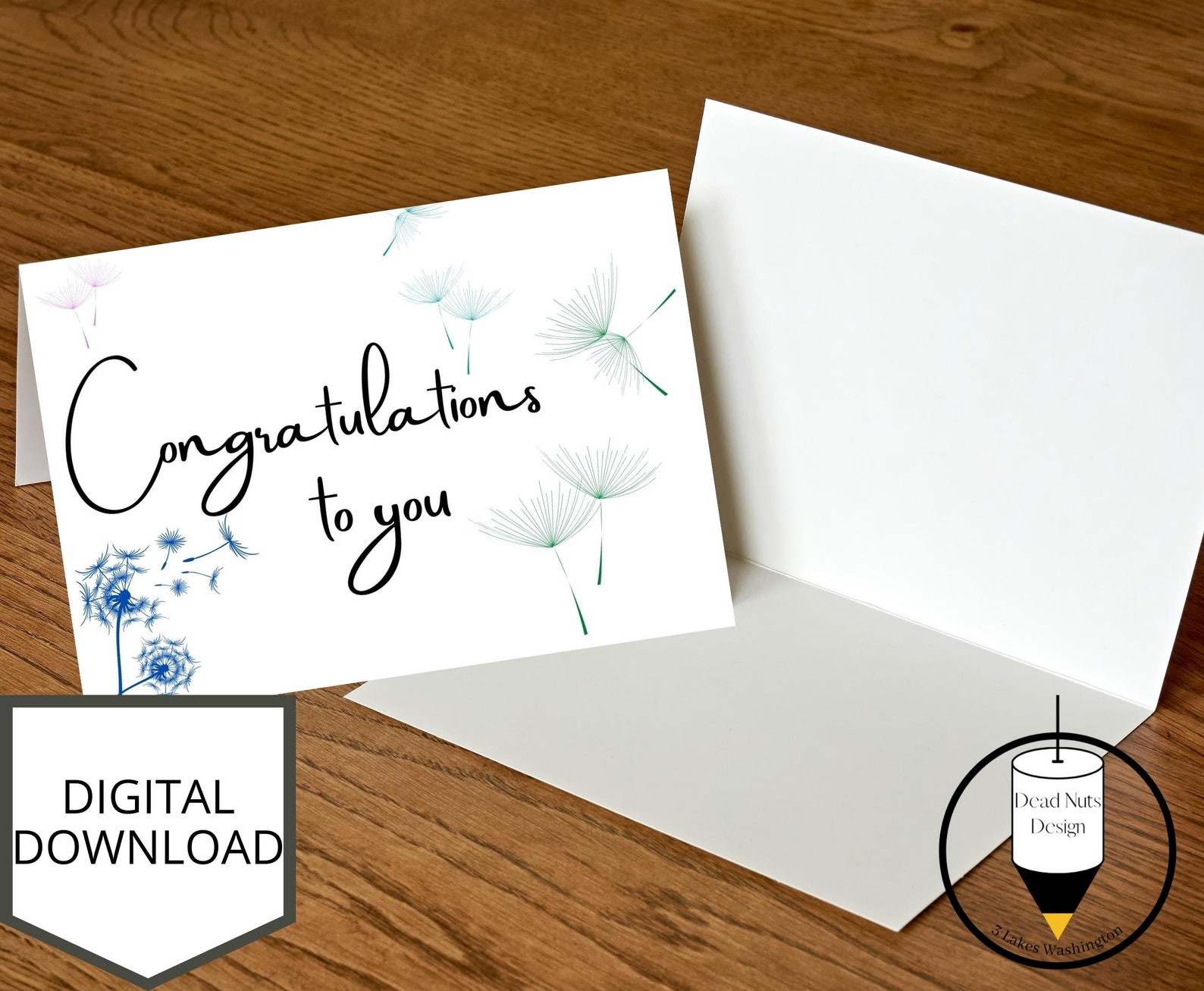 Printable Congratulations Card, Instant Download Congratulations ...