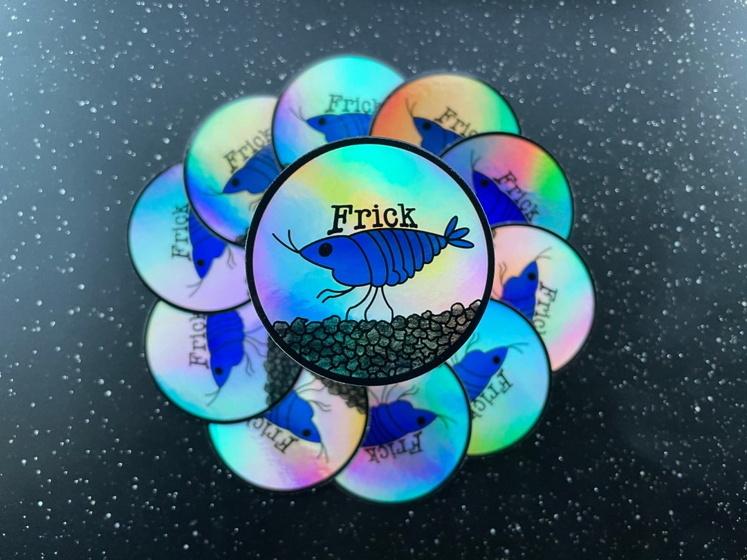 Frick Shrimp Holographic Vinyl Sticker Decal Struggle Motivational ...
