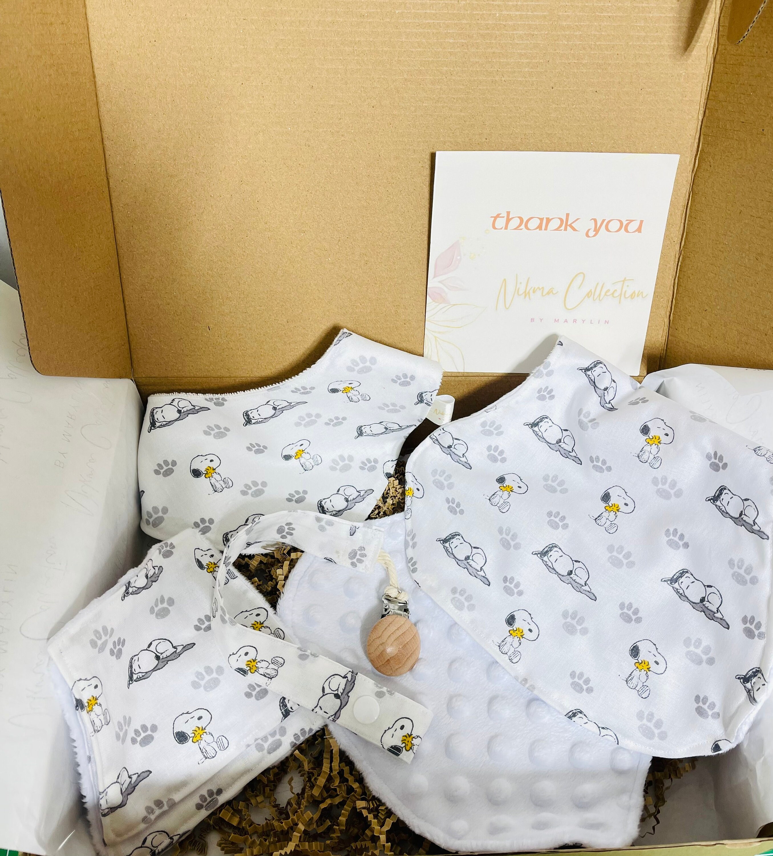 Baby Set,snoopy Baby Gift Set,snoopy Bib.snoopy Burp Cloth,pacifier ...