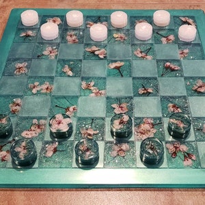 Resin Checkerboard Set - Etsy