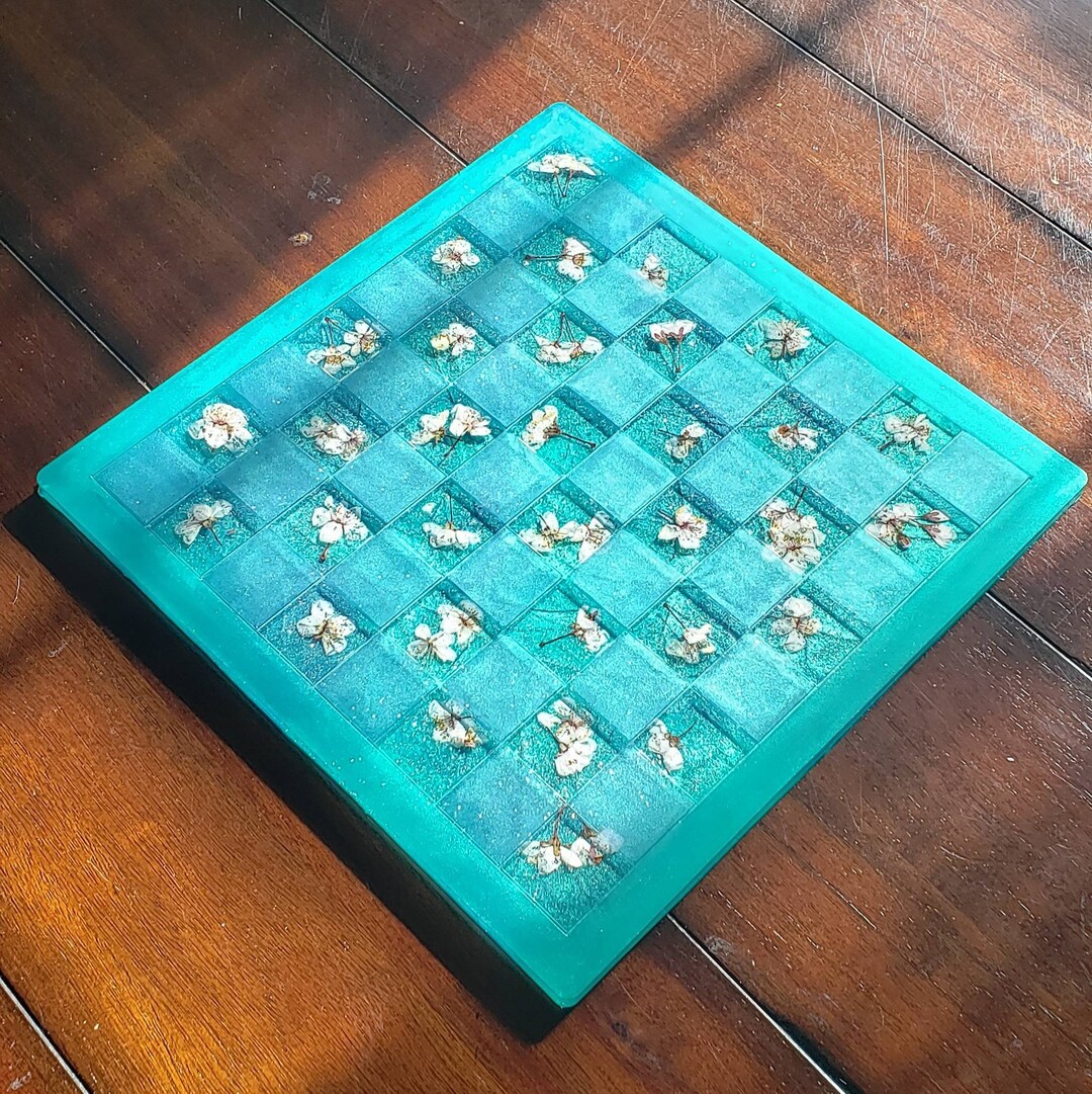 Resin Checkerboard Set - Etsy