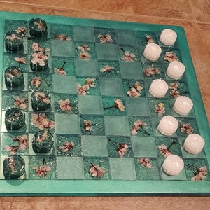 Resin Checkerboard Set - Etsy