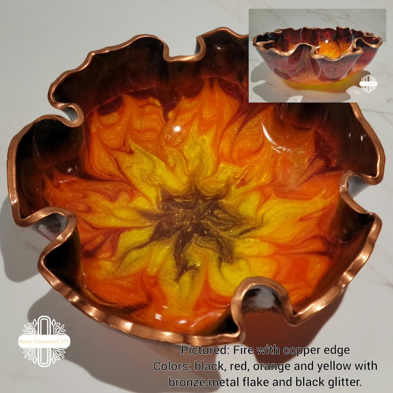 Epoxy & Wood Bowl - Etsy