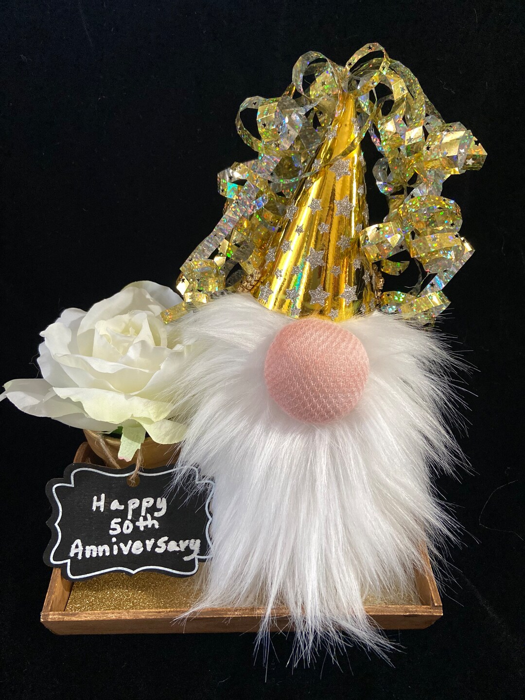 Celebration Gnome With Custom Sign - Etsy