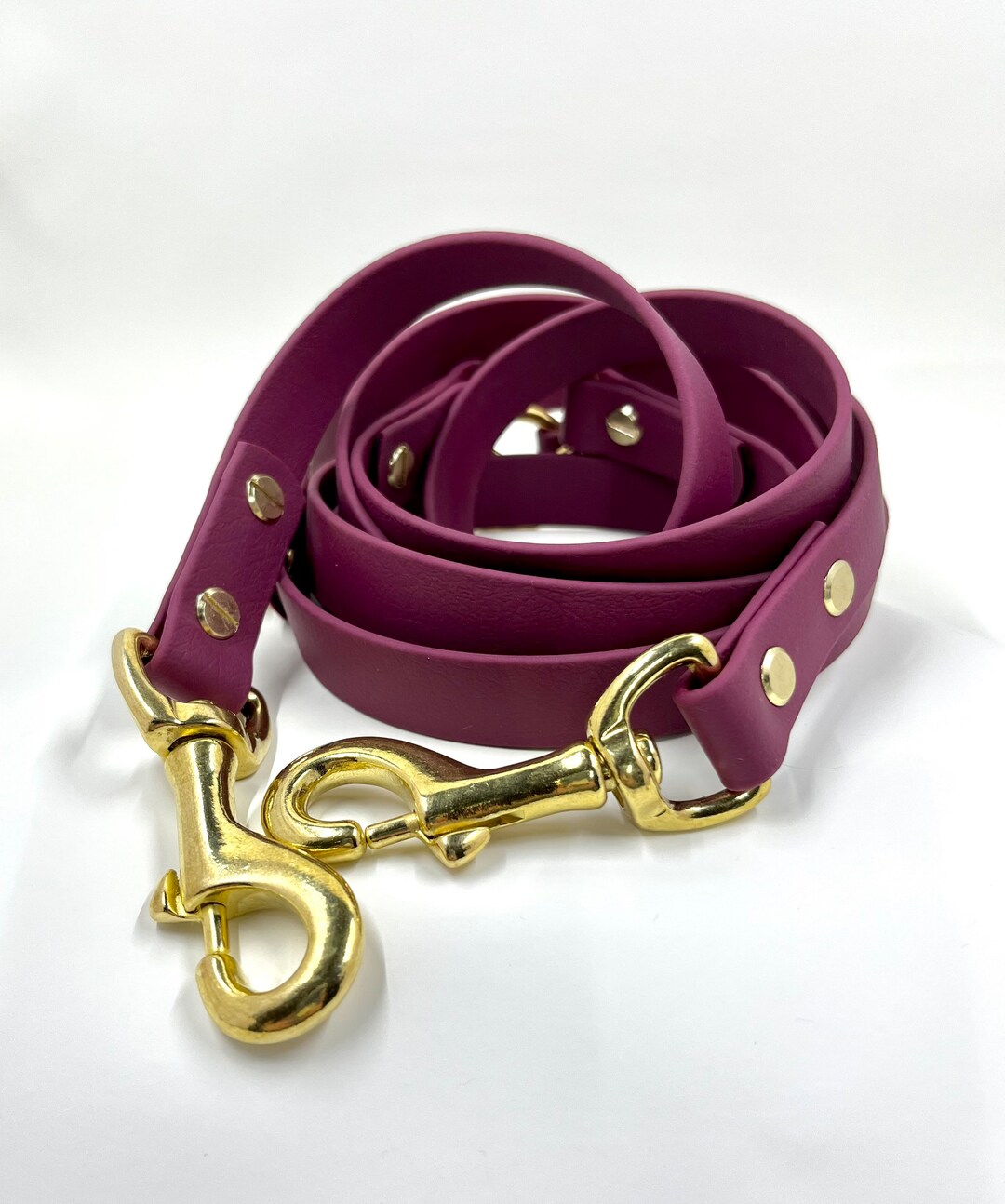 3/4 Hands-Free Dog Leash, Waterproof Handsfree Leash, Vegan Leather ...