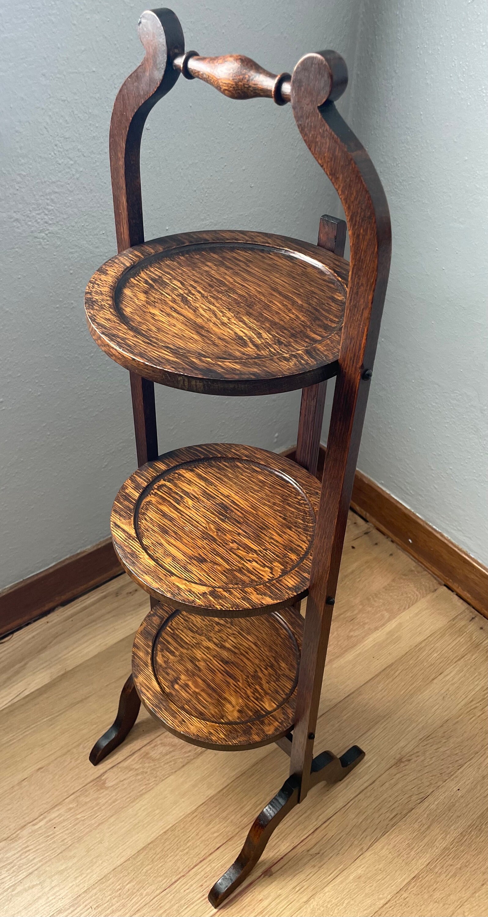 Early 20th Century Folding Muffin Stand - Etsy
