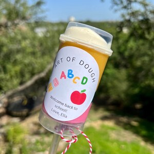Back to School Playdough Push Pop, Kids Party Favor, Kids Class Gift ...
