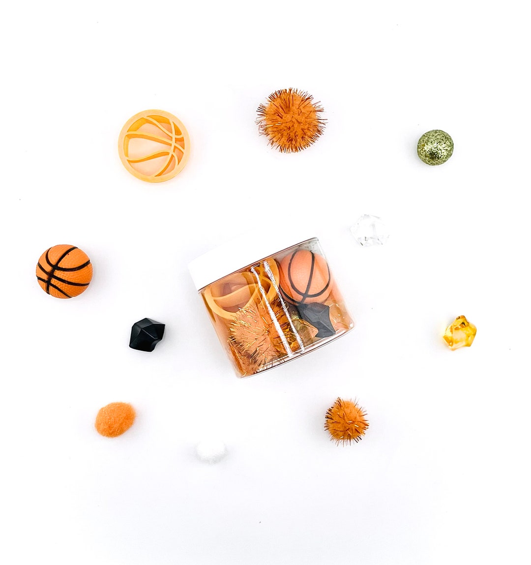 Basketball and Sports Themed Playdough Jar, Kids Party Favor, Kids ...