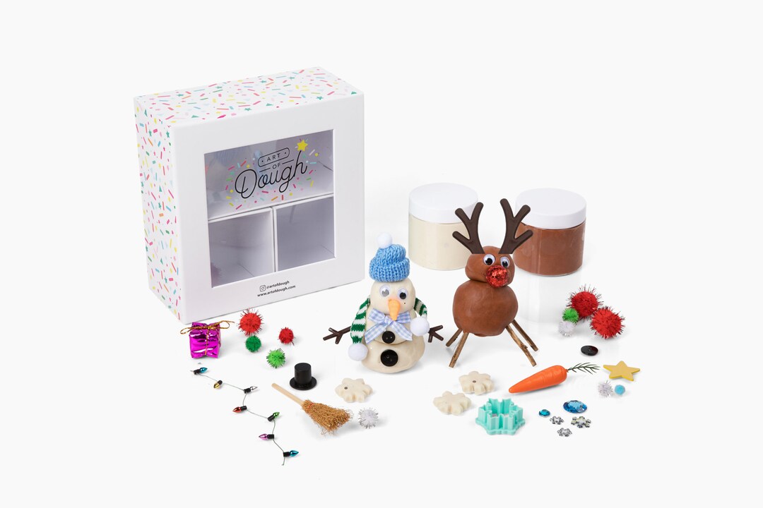 Playdough Kit, Christmas Play Dough Kit for Kids, Sensory Play, Pretend ...