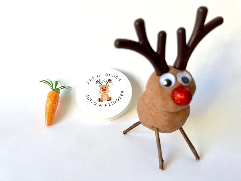 Build a Reindeer Playdough Jar Playdoh Jar Stocking - Etsy