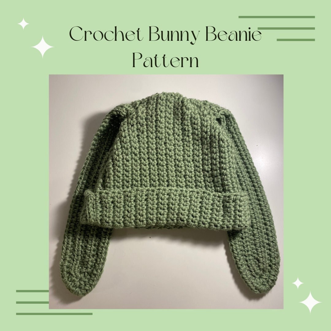 Crochet Bunny Beanie Pattern - Etsy Crochet Bunny Beanie Pattern - Etsy