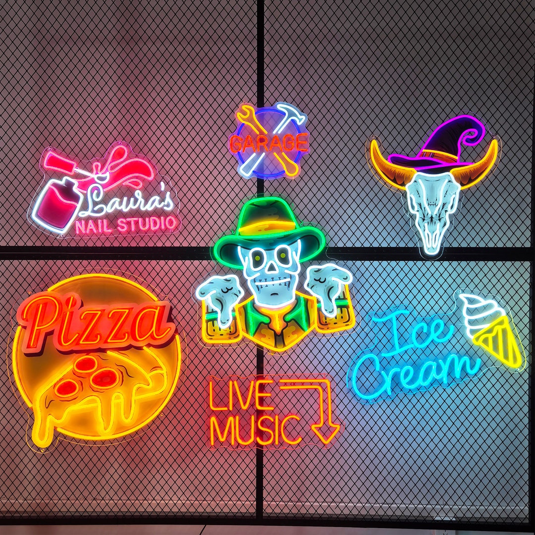 Custom Neon Logo Sign Wall Decor, Led Sign, Led Lights Custom Logo,neon ...