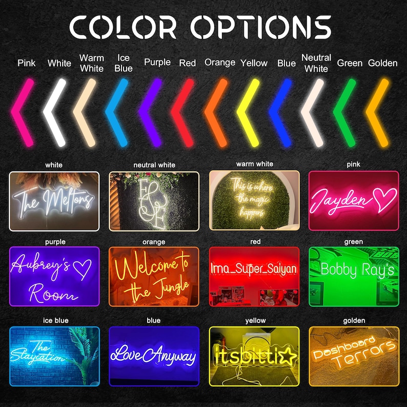 Custom Name Neon Sign for Kids, Kid Room Decor, Birthday Gift for Kids ...