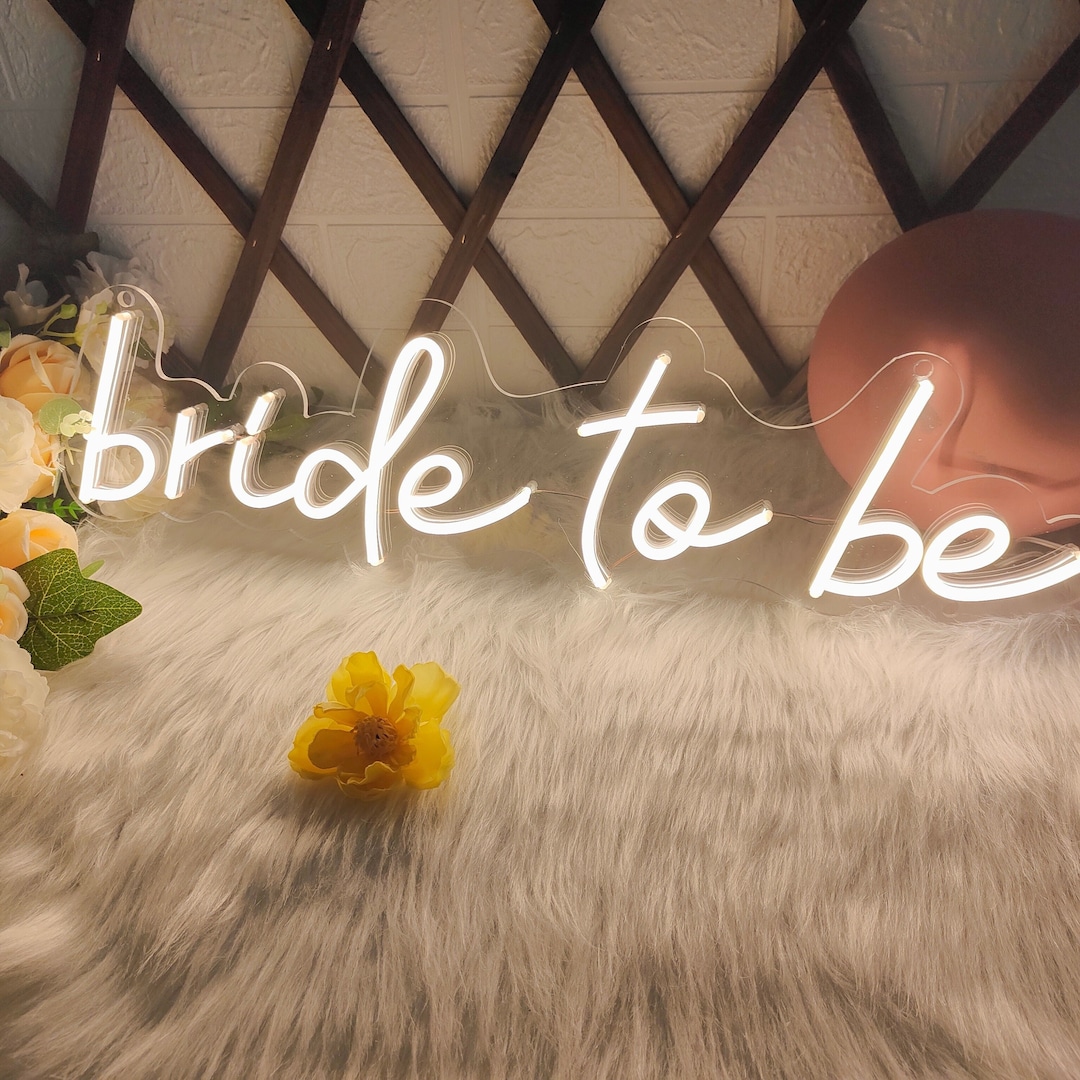 Bride to Be Neon Sign Custom, Neon Wedding Sign Wedding Decor ...