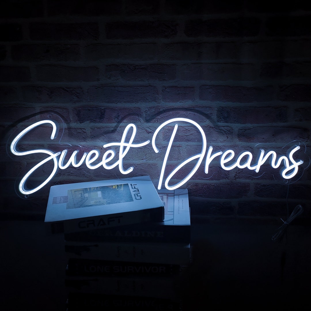 Sweet Dreams Neon Sign Custom Wall Decor, Custom Led Sign Home Decor ...