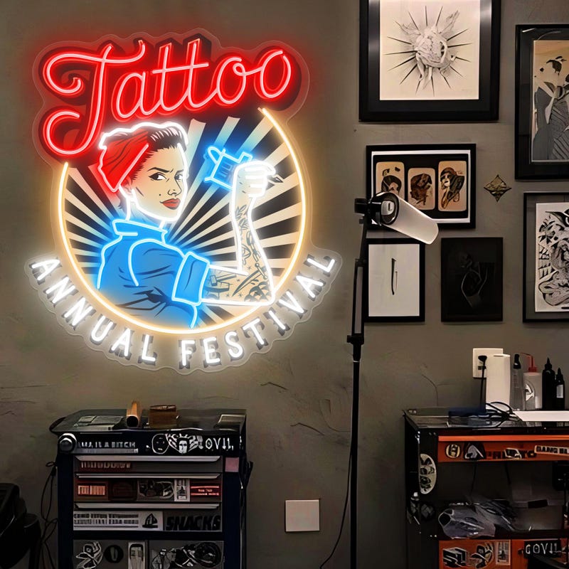 Tattoo Neon Sign - Etsy