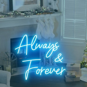 Always & Forever Neon Sign Custom Wedding Decor, Neon Wedding Sign ...