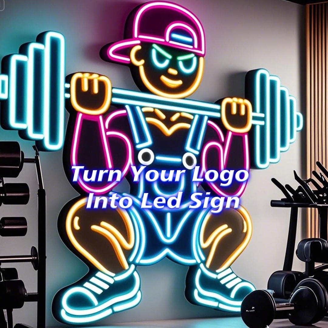 Custom Neon Sign Logo | Acrylic UV Neon Sign | UV Printing Acrylic Sign ...