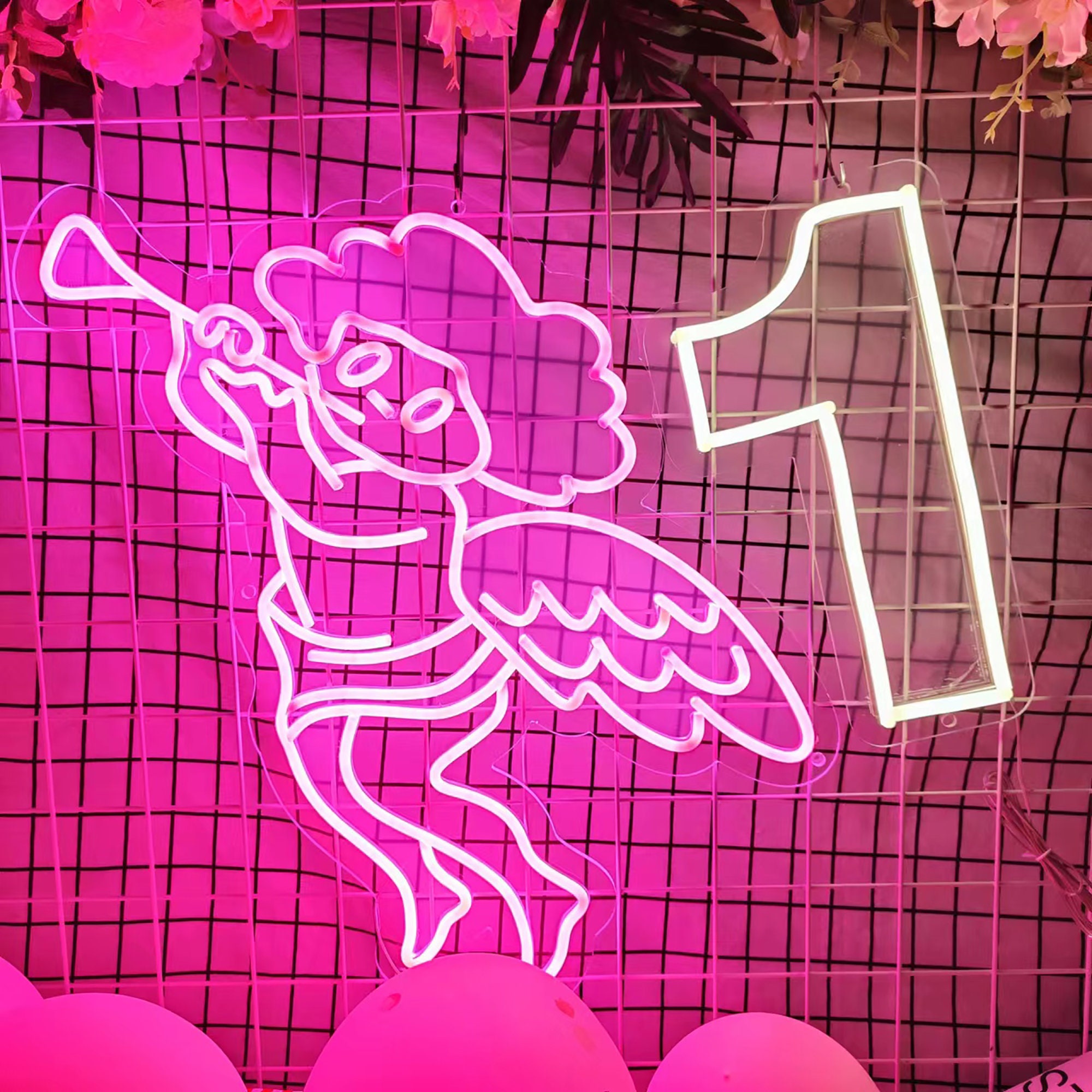 Number Neon Sign Custom Birthday Party Decor, Led Neon Signs ...