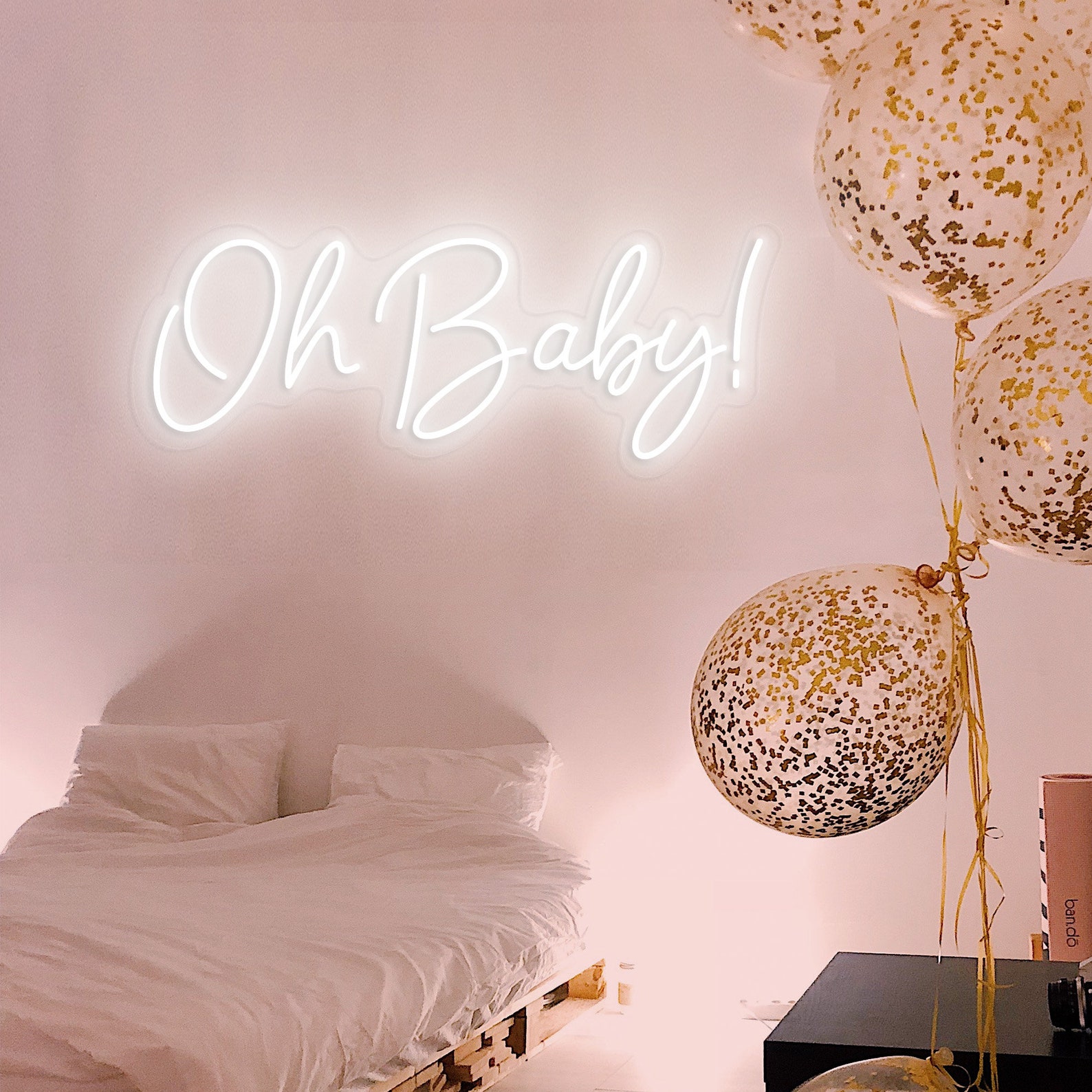 Oh Baby Neon Sign Custom Wall Decor Led Sign Personalized - Etsy