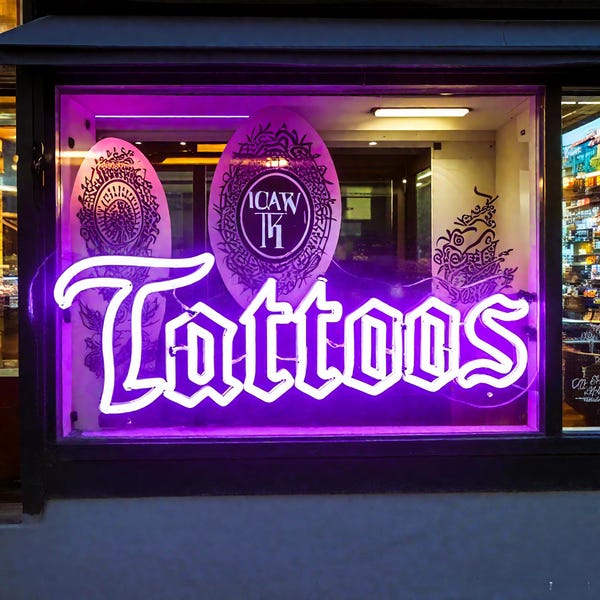 Tattoo Neon Sign - Etsy