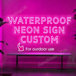 Custom Outdoor Neon Sign: Waterproof LED Lights, Wedding Decor, Garden ...