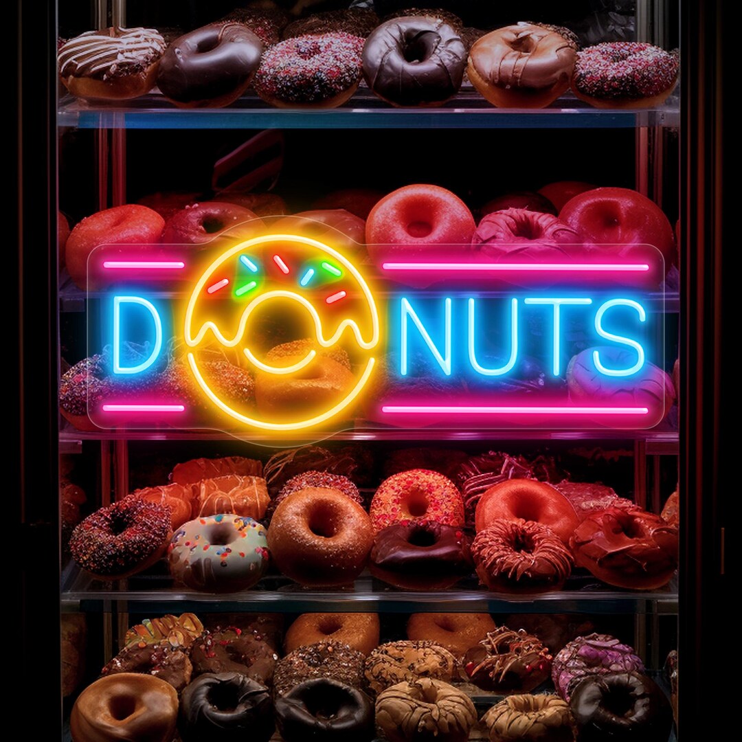 Custom Donut Dessert Neon Sign,sweet Donut Sign,donut Neon Art,donut ...