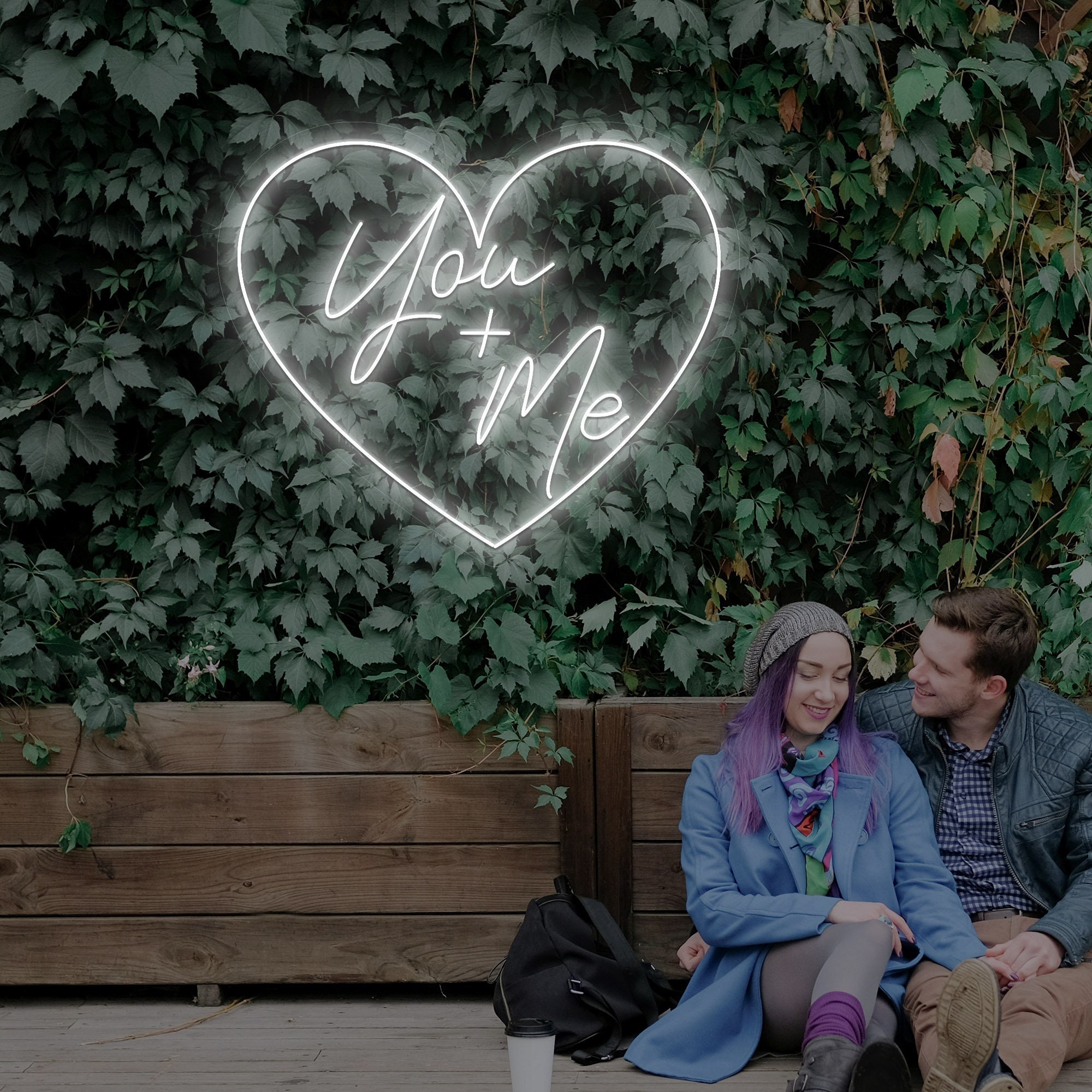 You and Me Neon Sign Custom Wall Decor Led Sign Engagement - Etsy