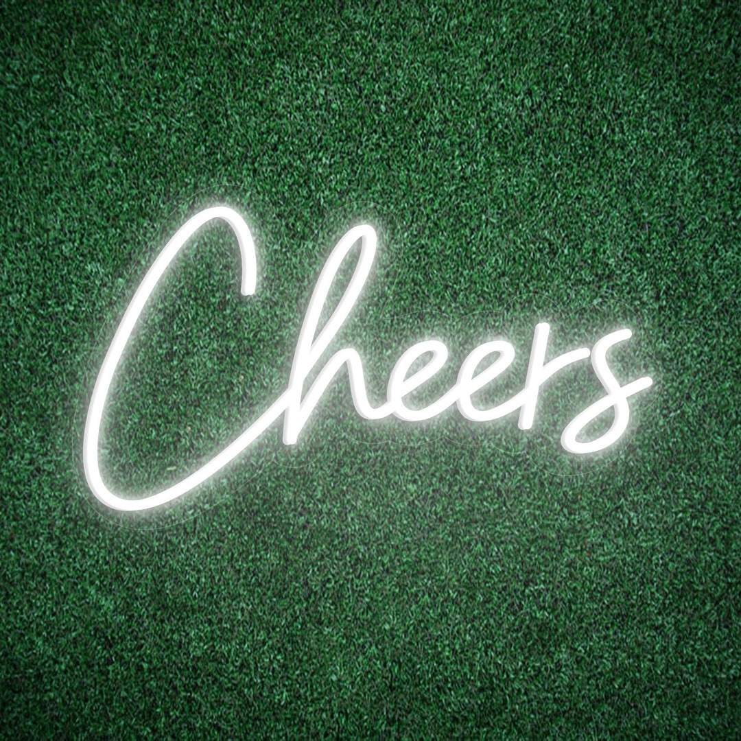 Cheers Neon Sign Custom Wall Decor, Led Sign Home Bar Decor, Neon Light ...