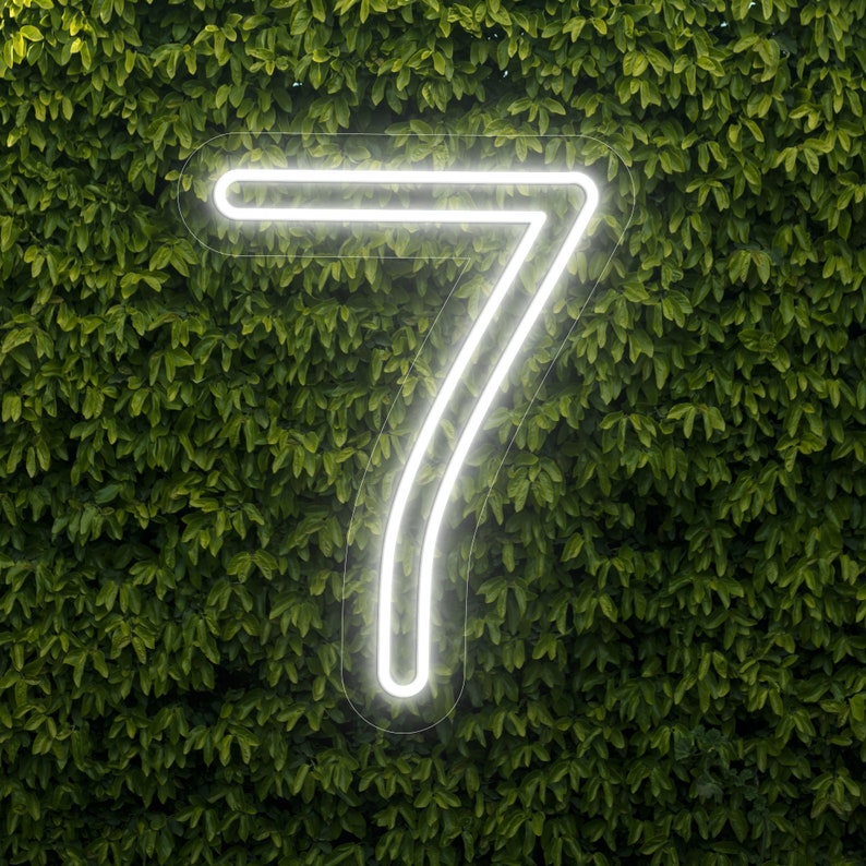 Number Neon Sign Custom Birthday Party Decor Led Neon Signs - Etsy