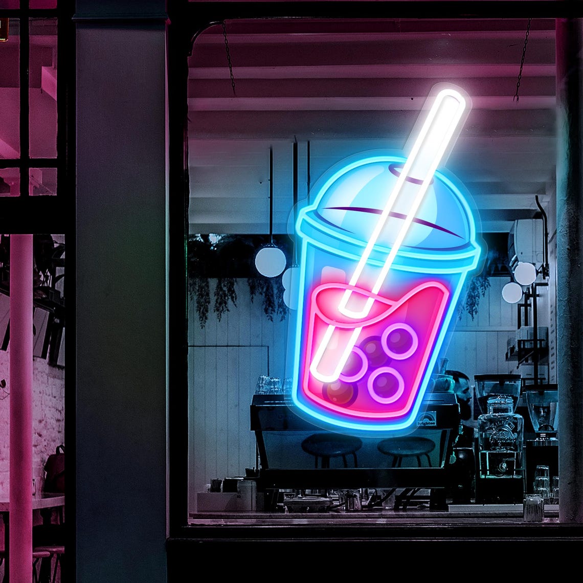 Custom Neon Drink Sign: Soda Shop Decor, Cafe Lighting - Etsy