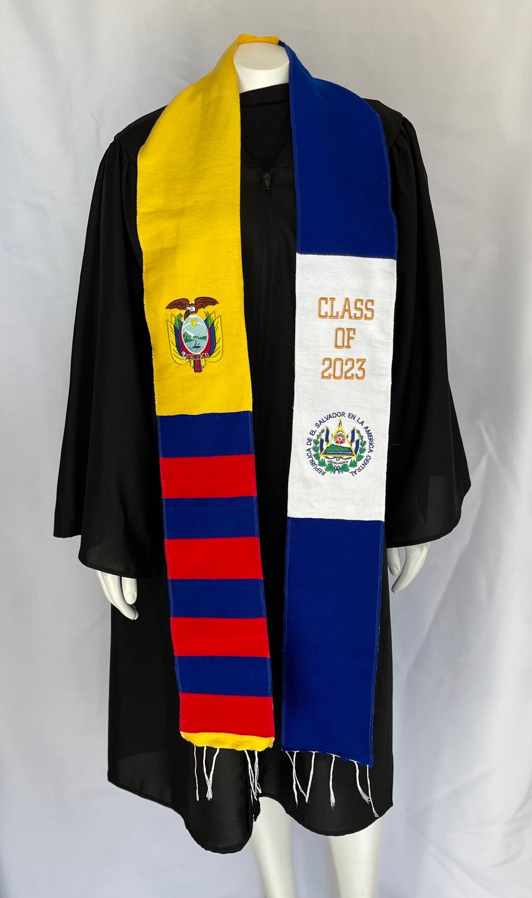 El Salvador/ecuador Graduation Sash/stole - Etsy