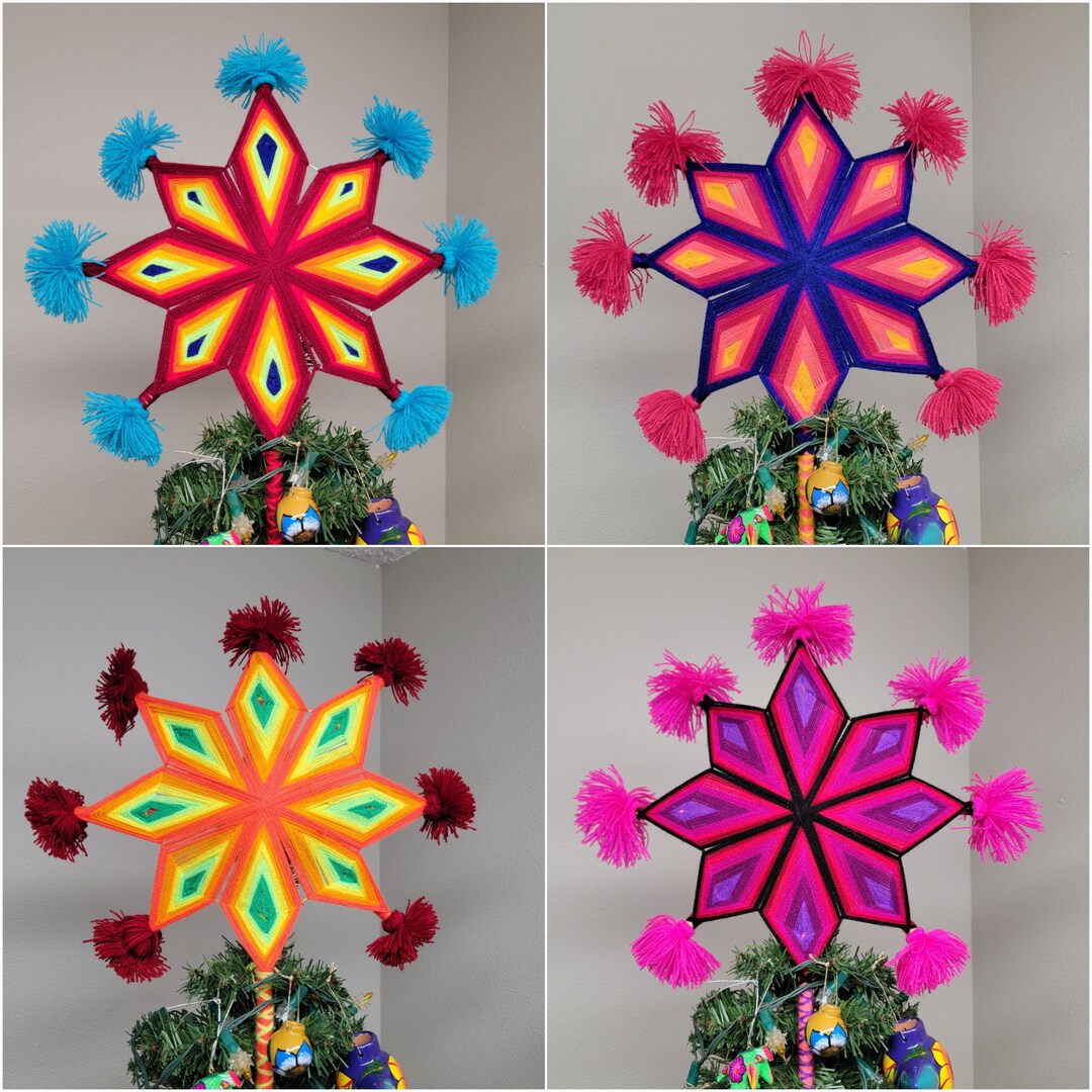 Mexican Tree Topper Snowflake Star - Etsy