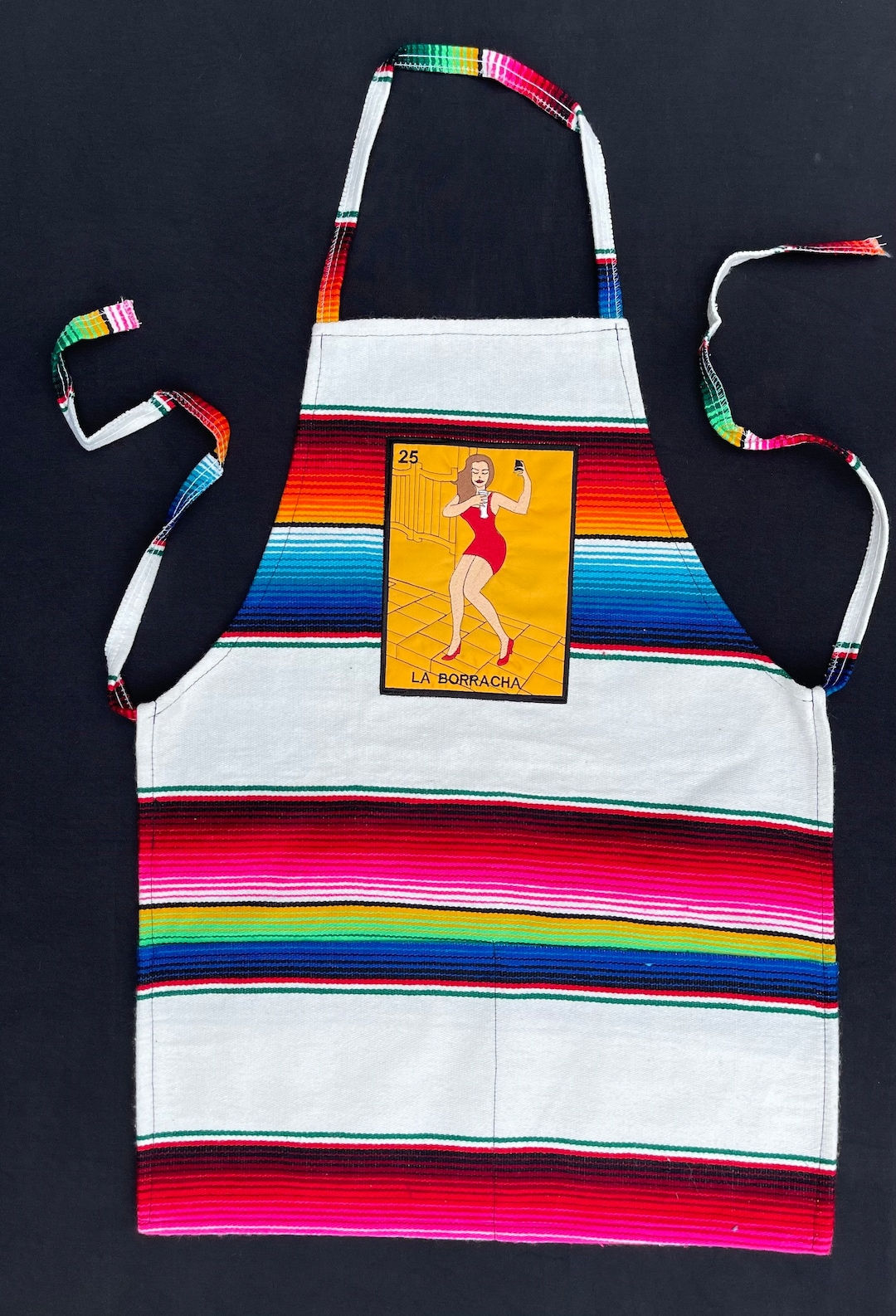 Lotería Sarape Apron/mandiles - Etsy