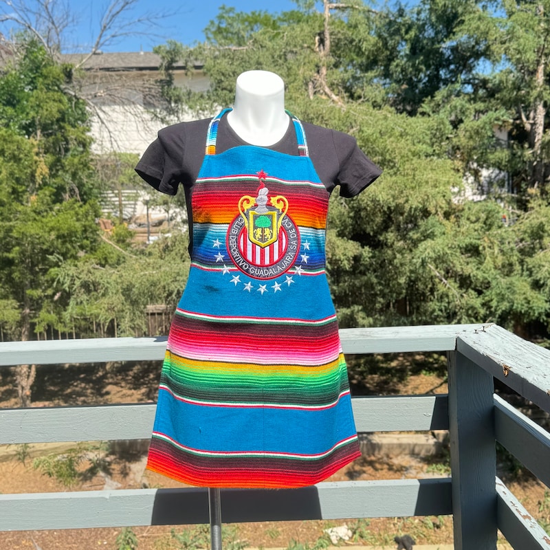 Mexican Embroidered Apron - Etsy