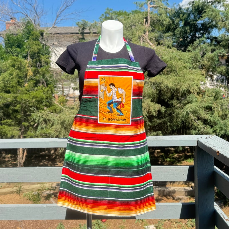 Mexican Embroidered Apron - Etsy
