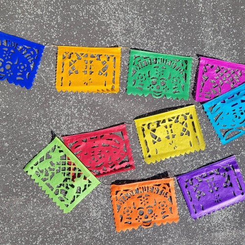 Papel Picado Banner Dia De Los Muertos Papel Picado - Etsy