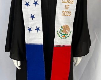 Mexico Honduras Graduation Stole Catracho Graduation, Class of 2023 ...