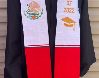 El Salvador/ecuador Graduation Sash/stole | Etsy
