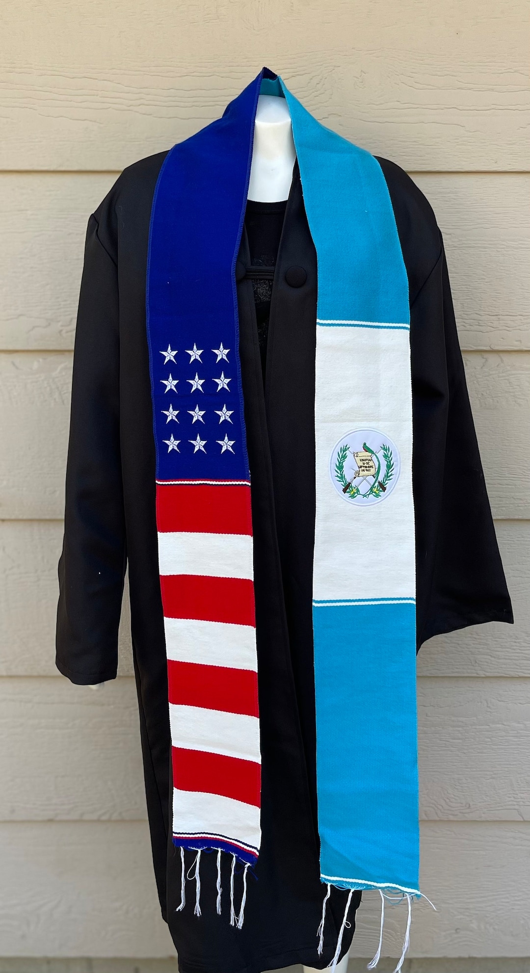 Usa/guatemala Graduation Sash/stole - Etsy