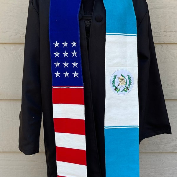 Usa Guatemala Graduation Stole - Etsy