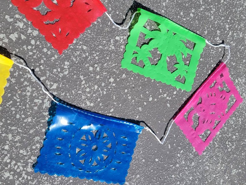 Small Papel Picado Banner Plastic Papel Picado All Occasion - Etsy