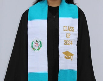 NOT CUSTOMIZABLE Guatemalan Grad Stole, American Guatemalan Sash, Class ...