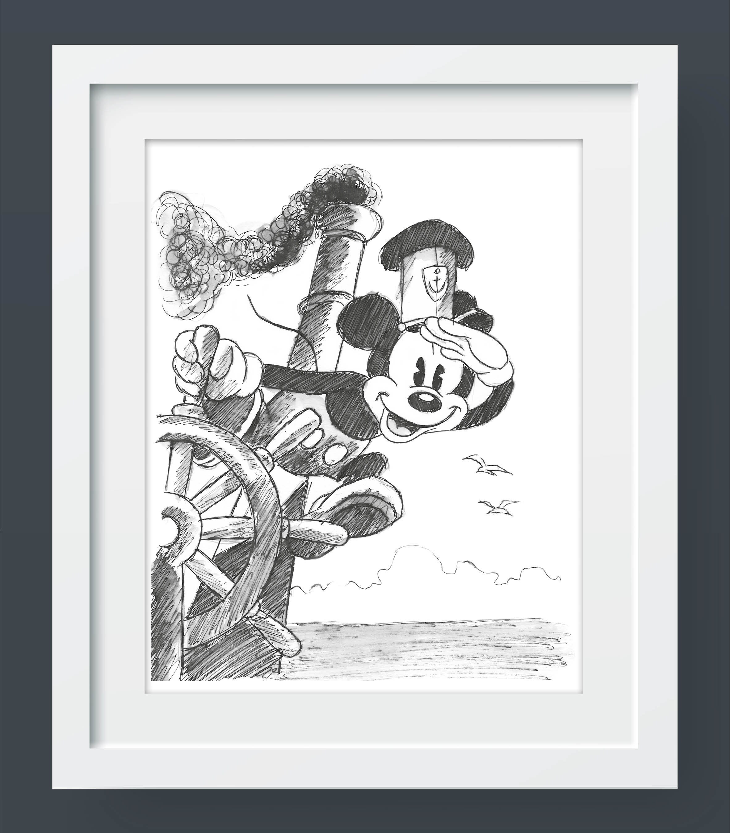 Mickey Mouse Steamboat Willie Poster