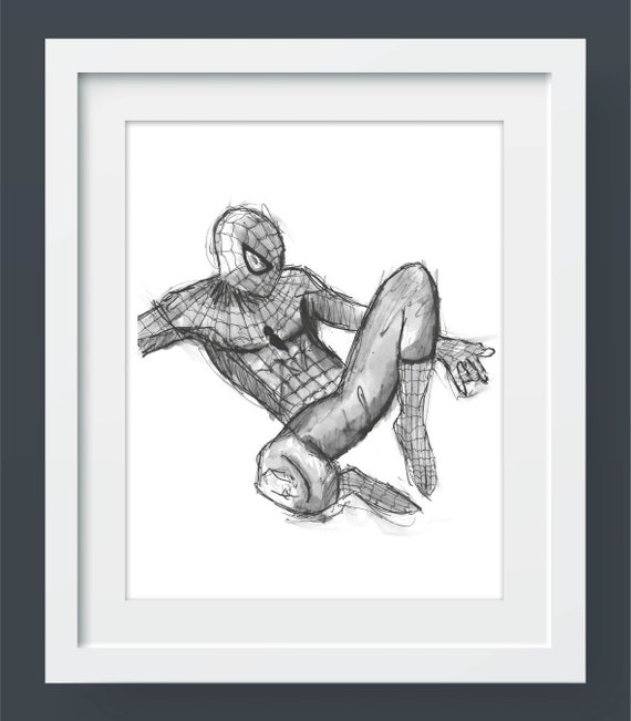 Spiderman Hand Drawing