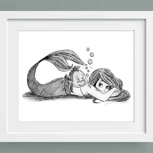 Ariel Little Mermaid - Etsy UK