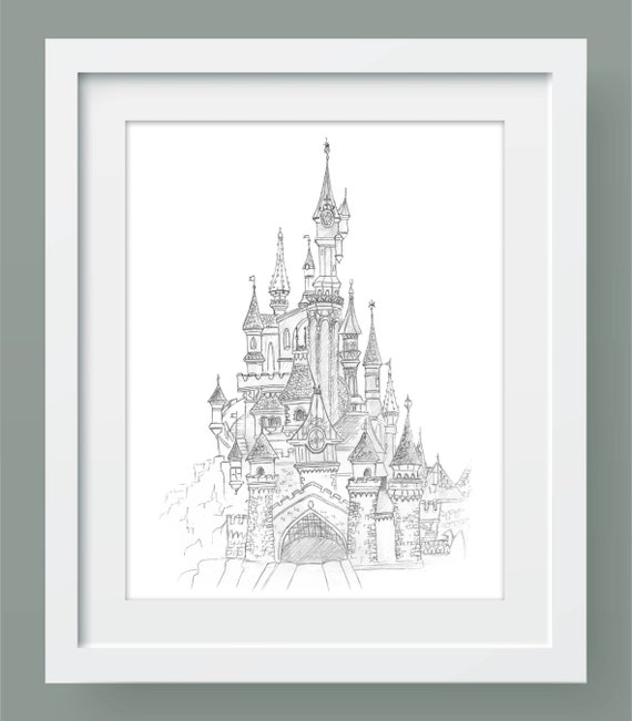 Pagina Da Colorare Del Castello Di Disneyland