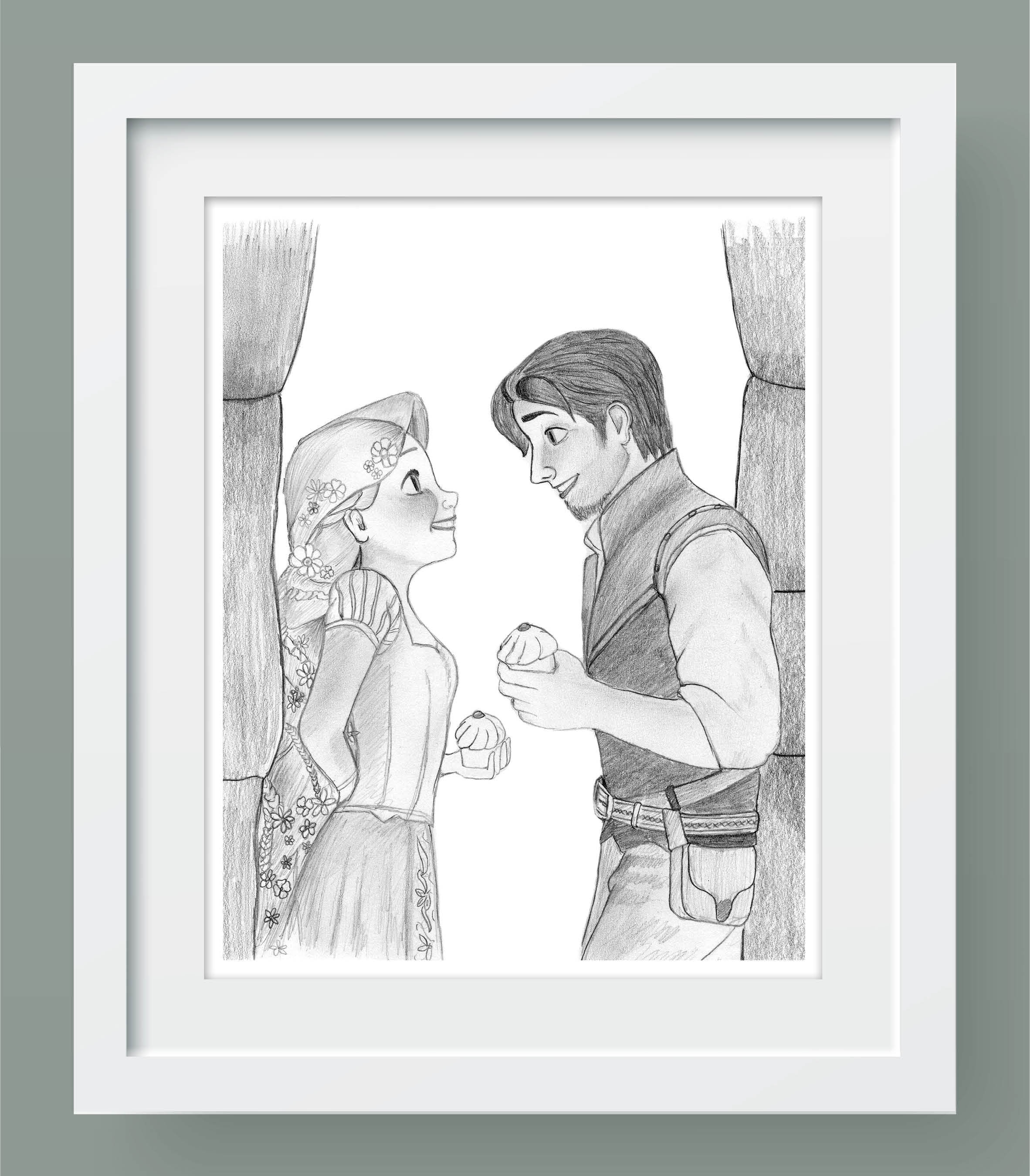 Rapunzel And Flynn Drawing